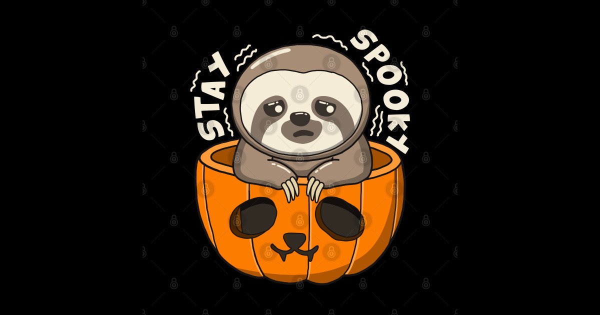 Stay Spooky Sloth - Stay Spooky - Sticker | TeePublic