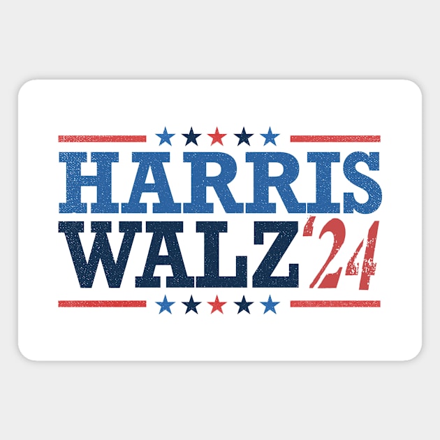 HARRIS WALZ 24 SAVE DEMOCRACY 2024 - Harris Walz - Magnet | TeePublic
