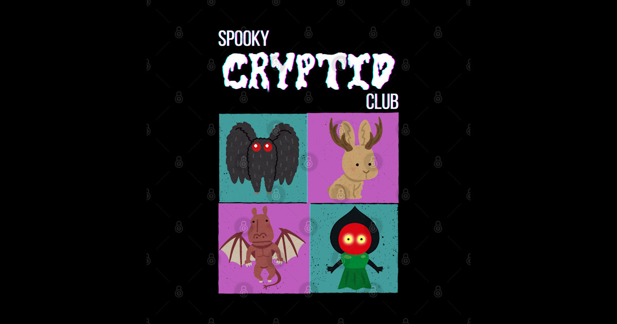 Spooky Cryptid Club - Cryptid - Sticker | TeePublic