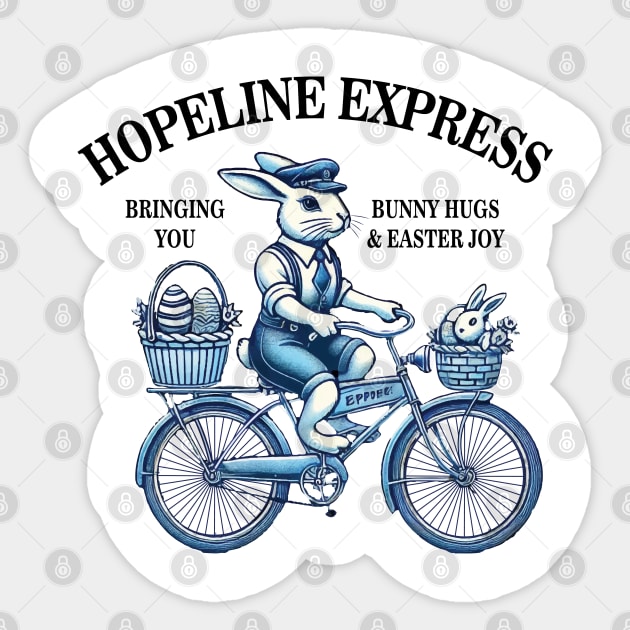 Ostern Bunny Hugs - Funny Easter Outfit - Sticker | TeePublic