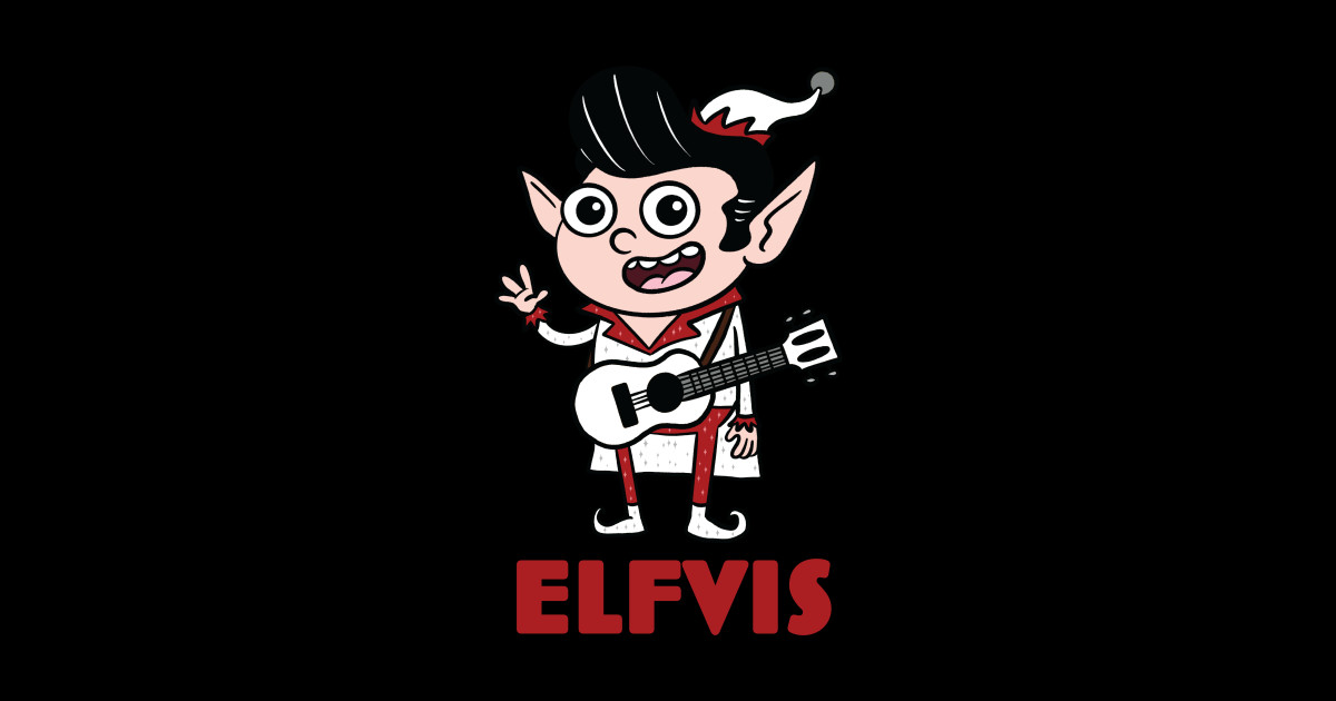 ELFVIS - Xmas - Sticker | TeePublic