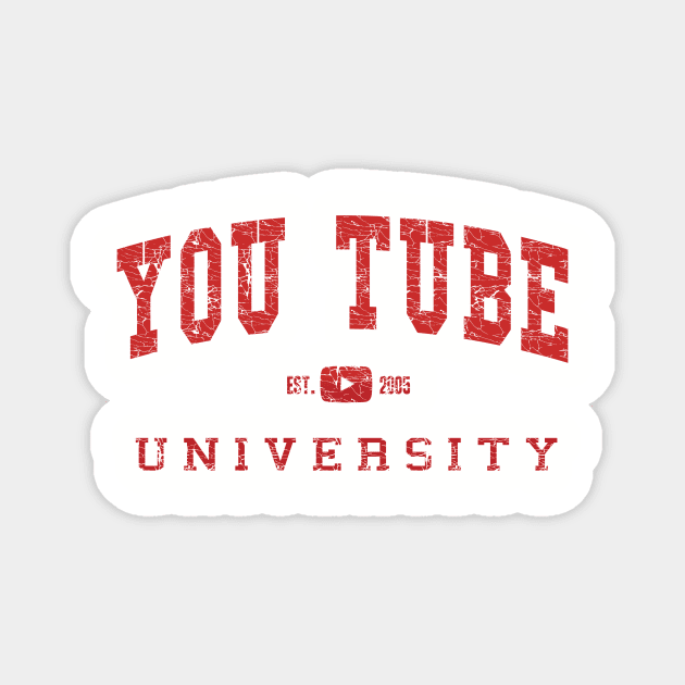 YouTube University - University - Magnet | TeePublic