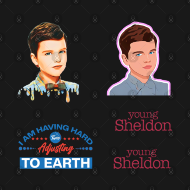 Young-Sheldon Sticker Pack, Sheldon-Cooper, Young-Sheldon I am Having a ...