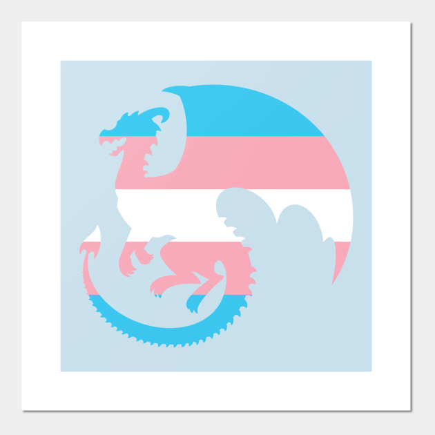 Pride Animals- Transgender Dragon - Pride - Posters and Art Prints ...