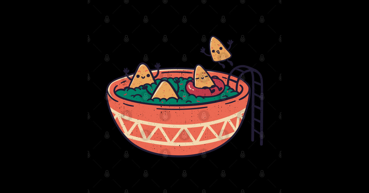 Guac Pool Party - Nachos - Sticker | TeePublic