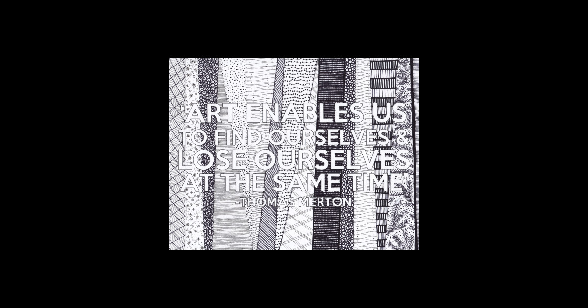 Zentangle Quote - Zentangle - Posters and Art Prints | TeePublic