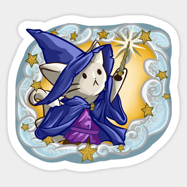 Magic cat - Cat - Sticker | TeePublic