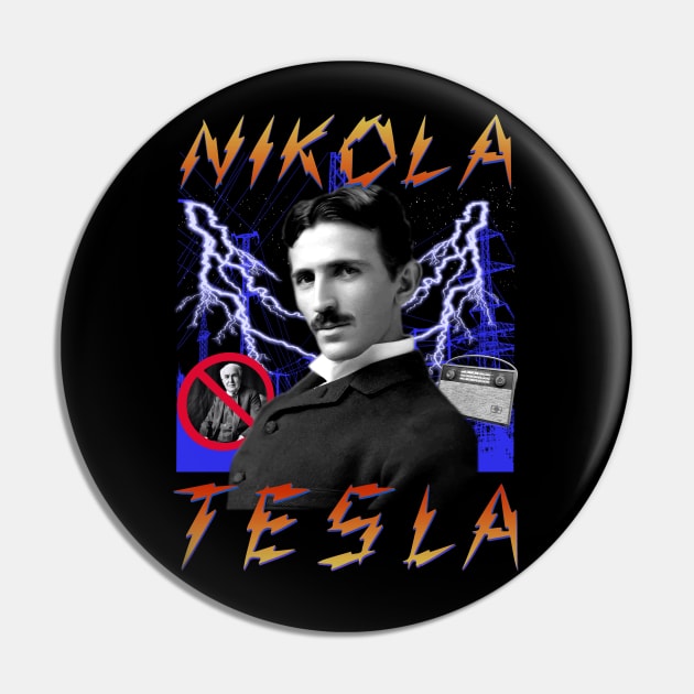 TESLA RAP BAND TEE Nikola Tesla Historic Inventor Electricity 90's ...