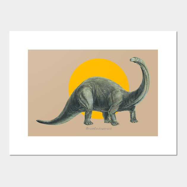Brontosaurus Cut Out (with Orange Disc) - Dinosaurs - Posters and Art ...