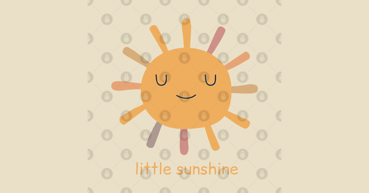 Little Sunshine Smiling Sun for Kids - Little Sunshine - T-Shirt ...
