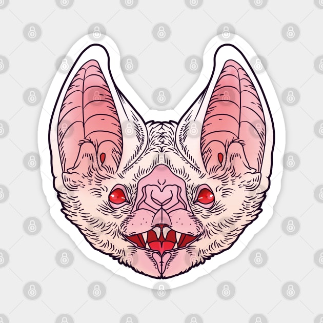vampire bat head drawing