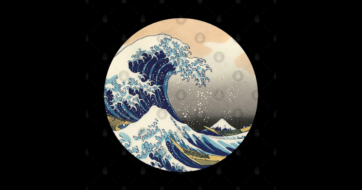 Big Wave - Wave - Sticker | TeePublic