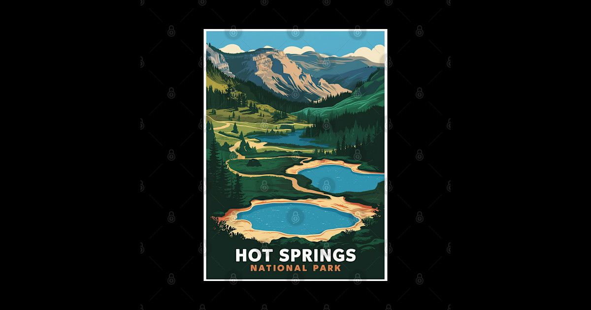 Hot Springs National Park Relaxing Travel - Hot Springs - Sticker ...