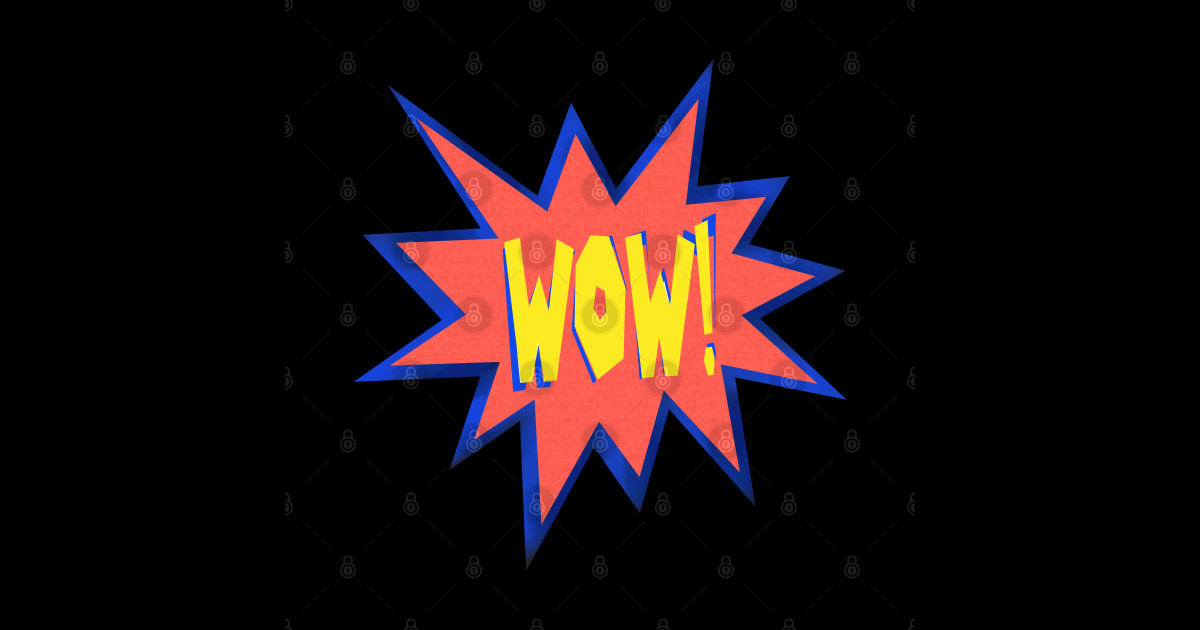 Wow Pow OMG Amazing - Amazing Retro Omg Wow Symbol - Sticker | TeePublic