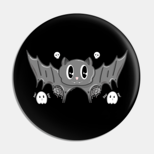 Horror Halloween Bats Fall Bats Funny Pins and Buttons for Sale | TeePublic
