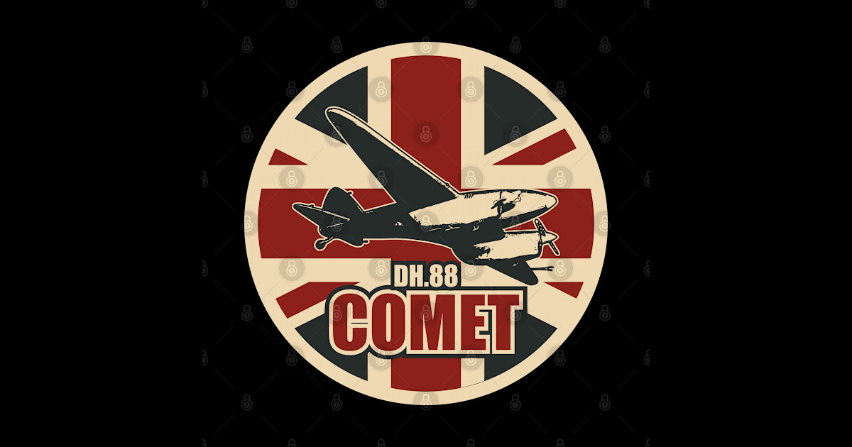 de Havilland DH.88 Comet - De Havilland Air Racer - Sticker | TeePublic