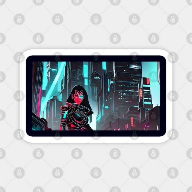 Cyberpunk Hotties (35) - Beautiful Sci fi Women - Cyberpunk - Magnet ...
