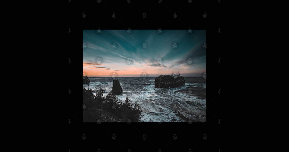 Pokeshaw Rock Windy Morning V3 - Landscape Photography - Sticker ...