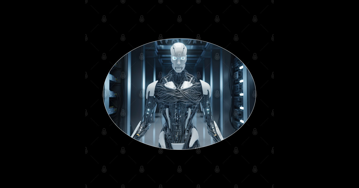 White Robot Terminator - Terminator - Sticker | TeePublic