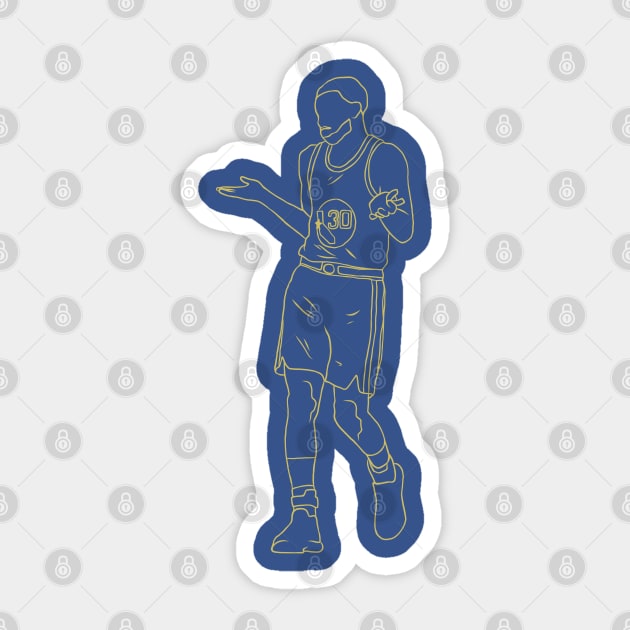 Steph Curry Shrug Neon - Steph Curry - Sticker | TeePublic