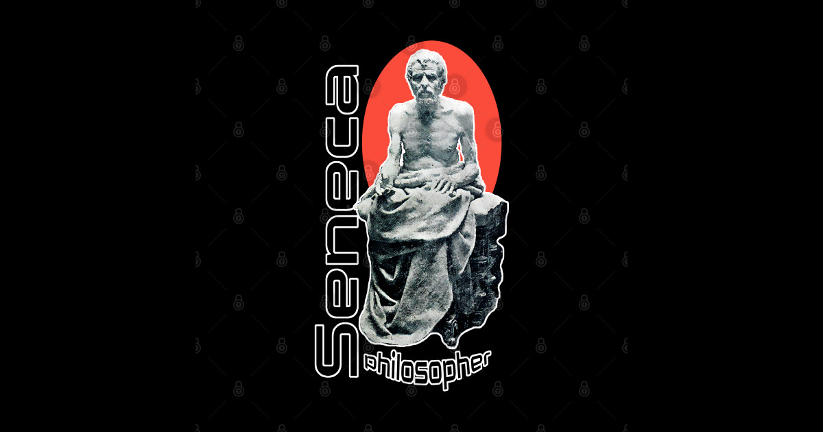 Seneca philosopher - Stoic Philosophy - Sticker | TeePublic