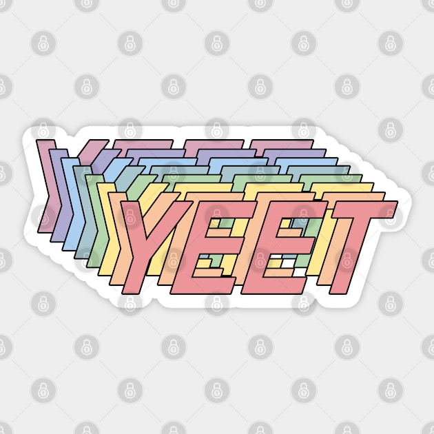 Dank Meme Yeet YEET Popular Dance Yeeted Yeeting - Yeet - Sticker ...
