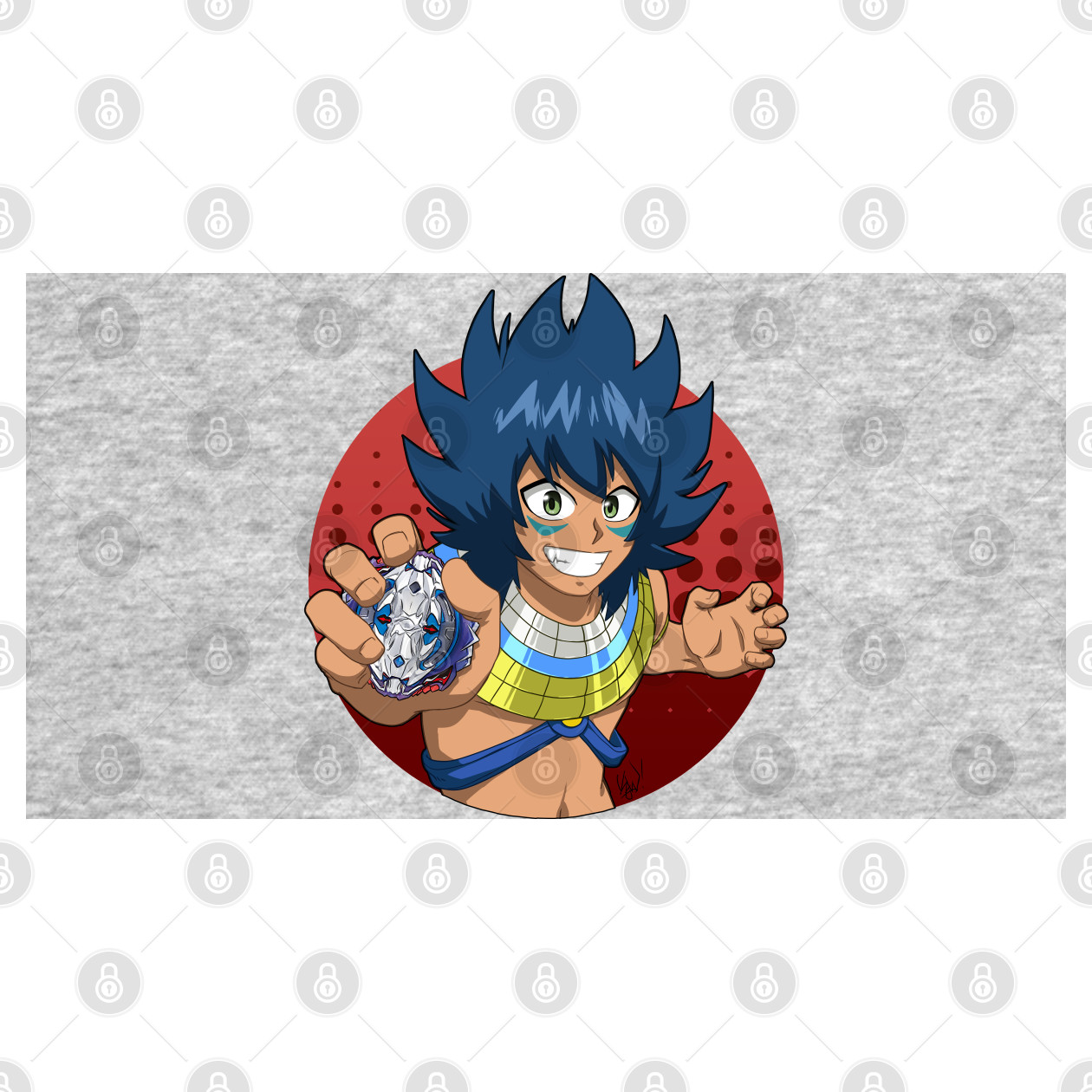 Laban Vanot with Leopard L4 - Beyblade Burst - Baseball T-Shirt | TeePublic