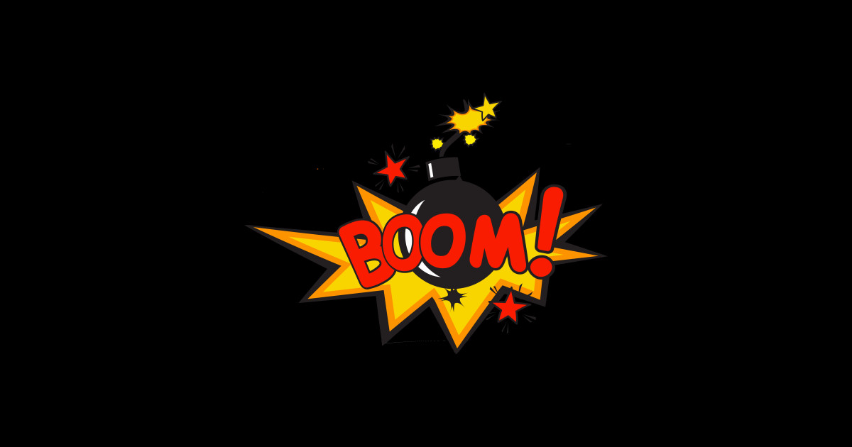 Exploded bomb - Bomb - Sticker | TeePublic