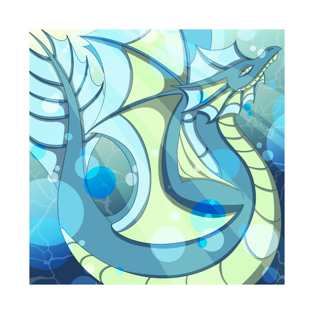 Water Elemental Dragon - Dragon - Kids T-Shirt | TeePublic
