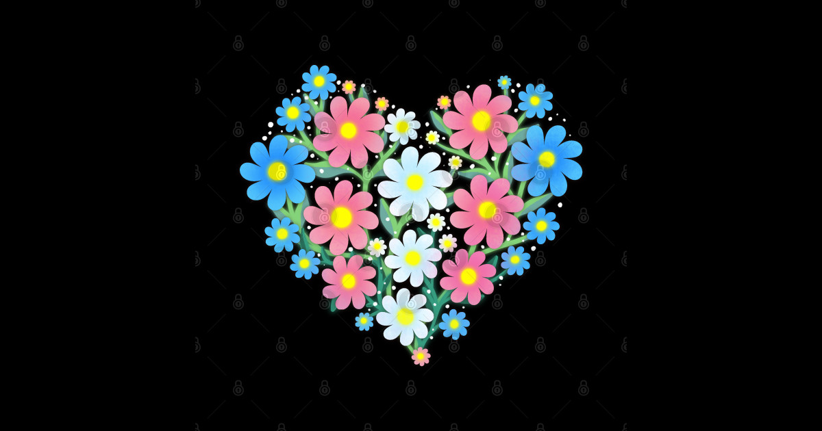 Trans Flowers - Transgender Pride - Sticker | TeePublic