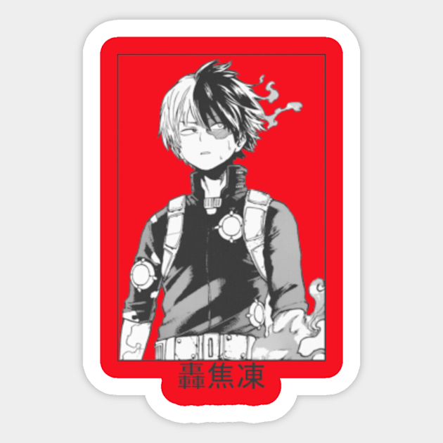 Todoroki Shoto Anime Katsuki Bakugo Academy Freeze Manga Sticker Teepublic