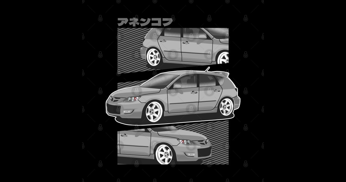 Mazda 3 Bk MPS - Mazda 3 - Sticker | TeePublic