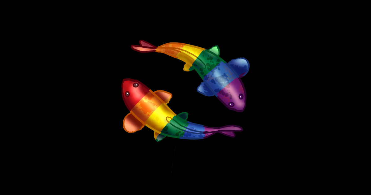 Rainbow LGBTQ Pride Flag Koi Fish - Lgbtq - Posters and Art Prints ...