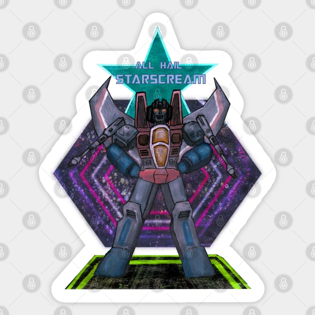 All Hail Starscream! - Decepticons - Sticker | TeePublic