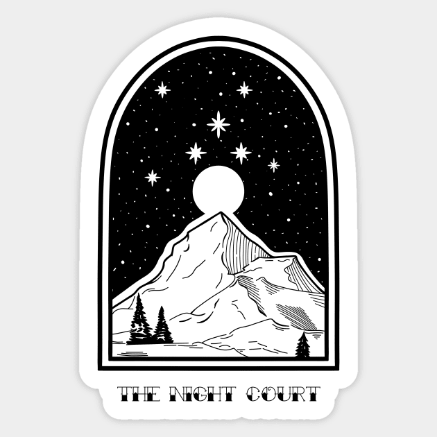 Night Court ACOTAR Inspired Tattoo/graphic Design - Acotar - Sticker ...