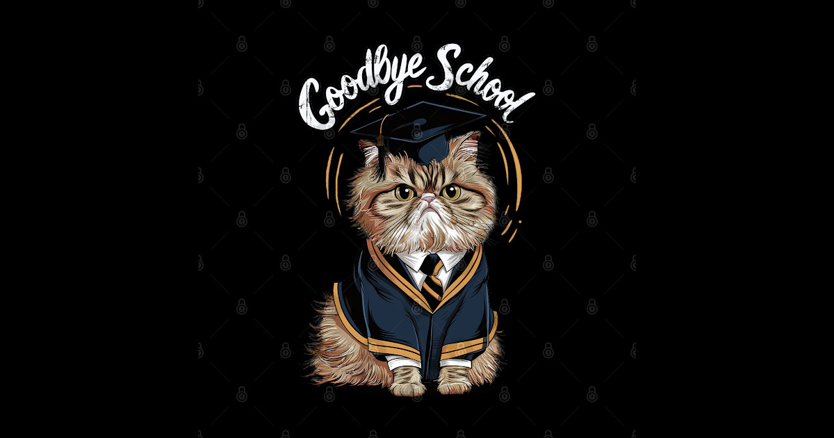 Grumpy Cat Graduation - Graduation - Sticker | TeePublic
