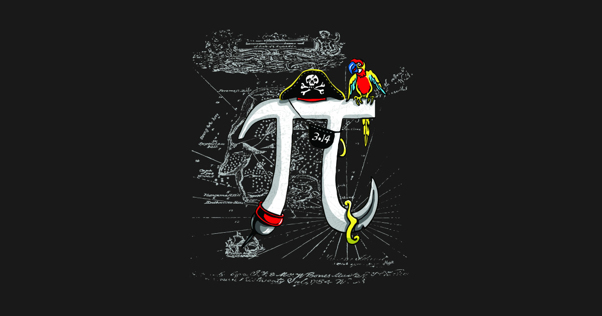 Pirate Pi Day - Pi Day - T-Shirt | TeePublic