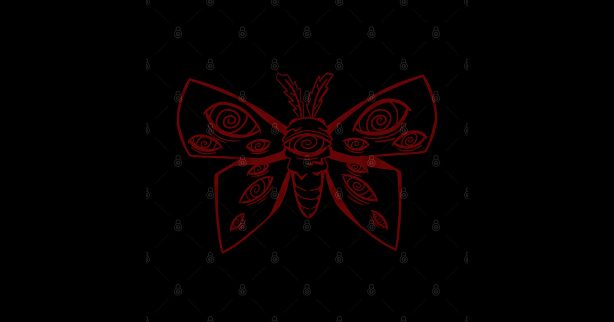 The All Seeing Moth - Moth - Sticker | TeePublic