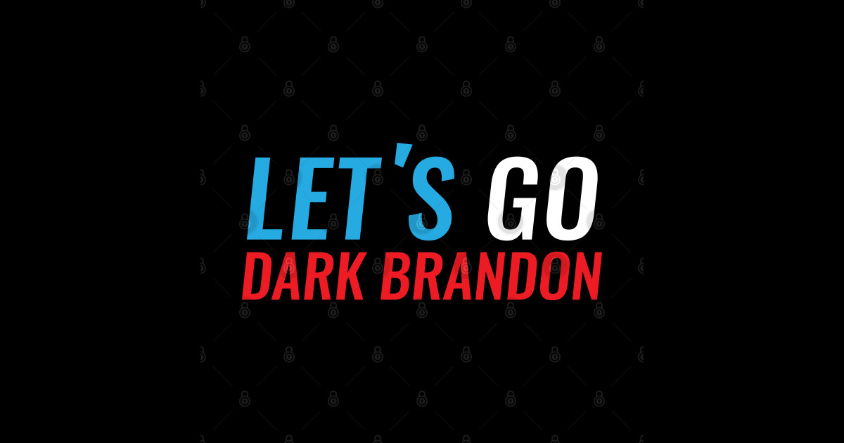 Let’s Go, Dark Brandon - Dark Brandon - Sticker | TeePublic