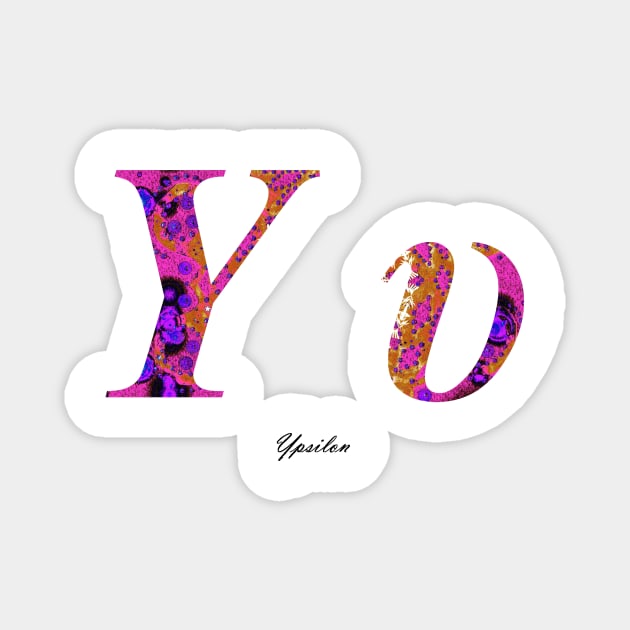 Ypsilon Greek Alphabet - Greek - Magnet | TeePublic