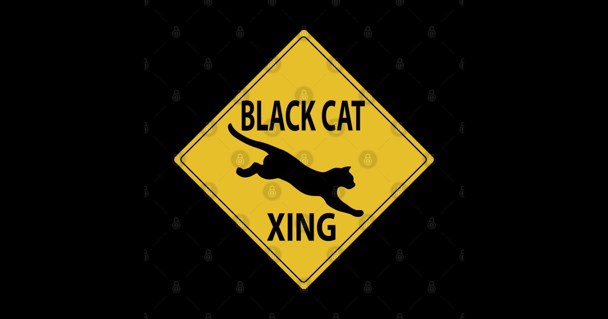Black Cat XING - Halloween - Sticker | TeePublic