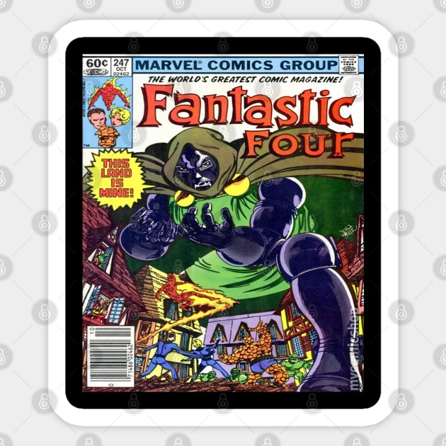 DR Doom Comic Cover - Doctor Doom - Sticker | TeePublic
