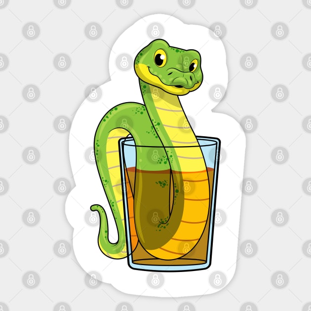 Snake with Juice - Snakes - Sticker | TeePublic