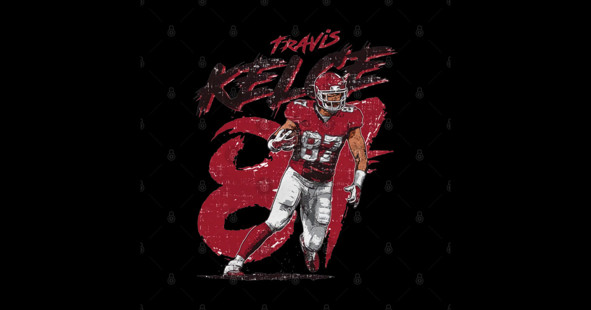 Travis Kelce Kansas City Rough - Travis Kelce - Sticker | TeePublic