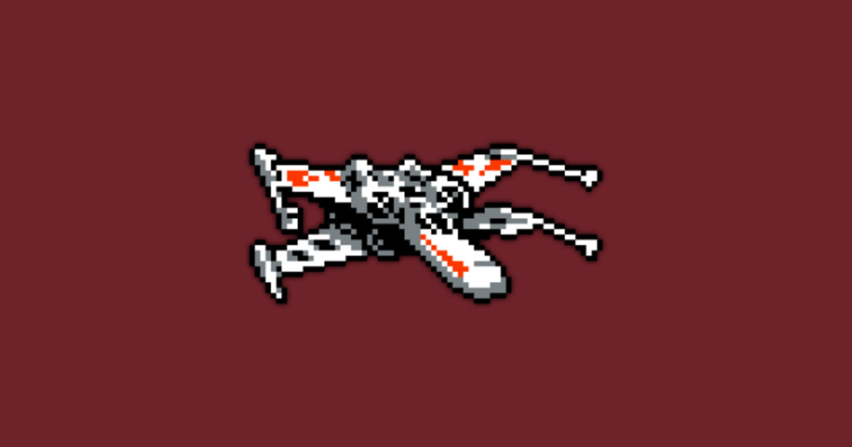 X-Wing low-res pixelart - Star Wars - T-Shirt | TeePublic