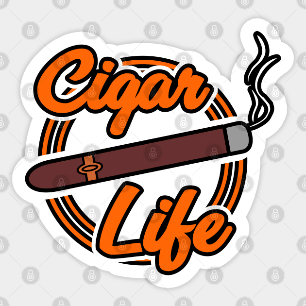 Cigar Life - Cigars And Whiskey - Sticker | TeePublic