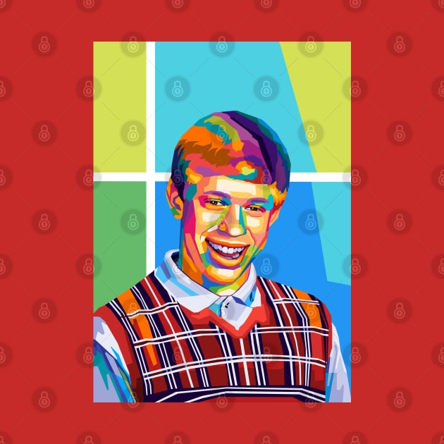 Bad Luck Brian Meme Wpap Pop Art Meme T Shirt Teepublic