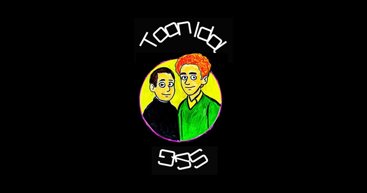 Simon & Garfunkel Toon Black - Cartoon Icon - Sticker | TeePublic