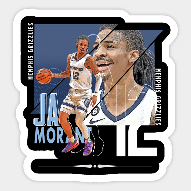 Ja Morant Basketball Paper Poster Grizzlies 4 - Ja Morant - Sticker ...
