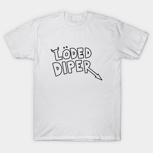 Loaded Diaper Outline - Loaded Diaper - T-Shirt